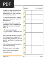 BURT READING TEST Q and A Sheets | PDF