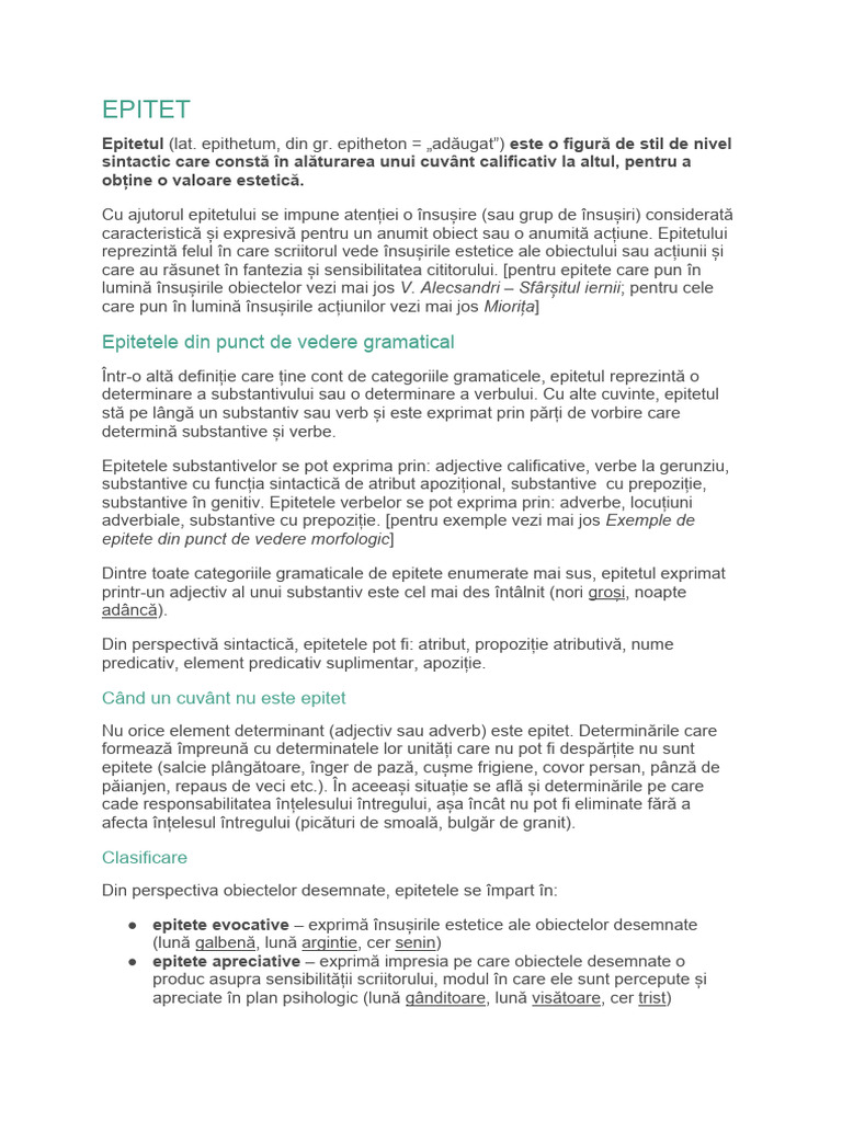 EPITET | PDF