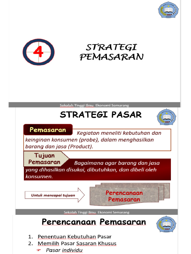 Sesi 04 - Strategi Pemasaran | PDF