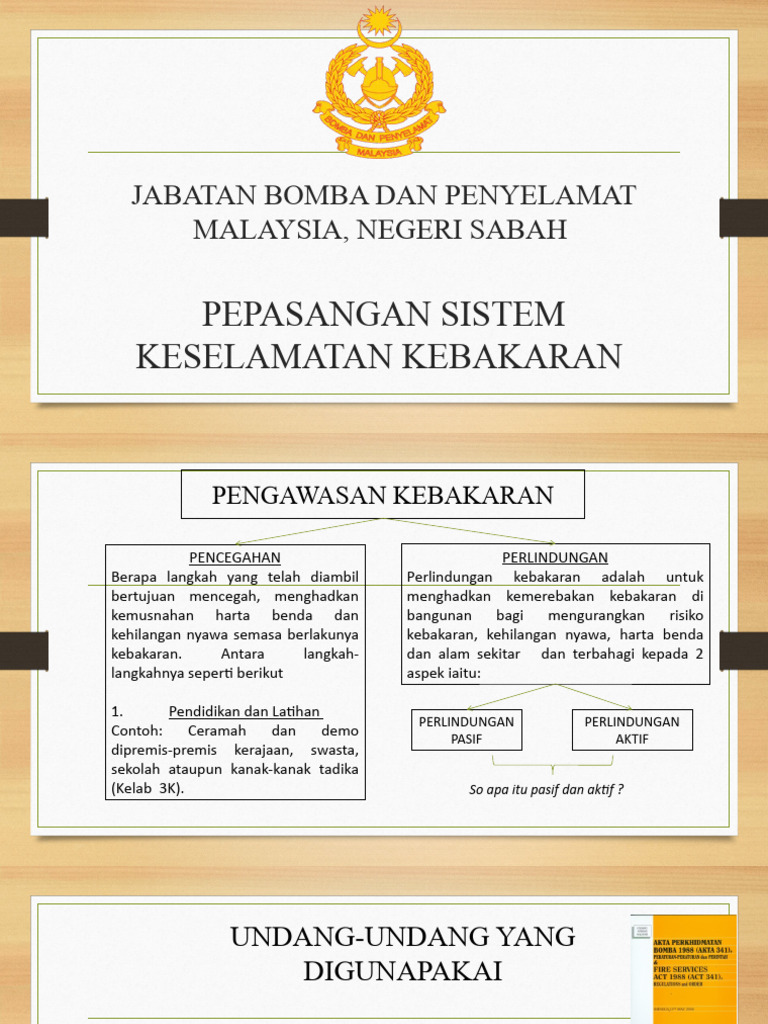 Sistem Pepasangan Keselamatan Kebakaran | PDF