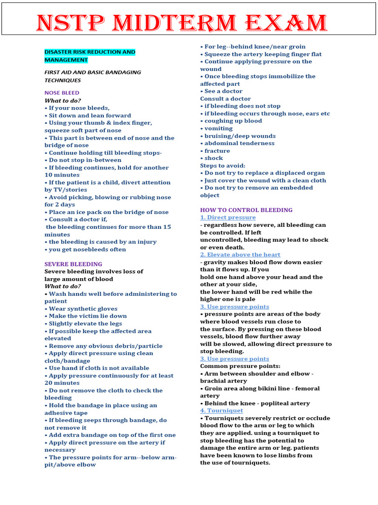 NSTP MIDTERM Summary | PDF