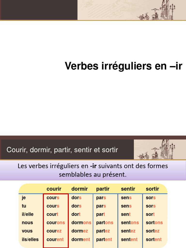 Verbes Irreguliers en Ir | PDF | Arts du langage et discipline