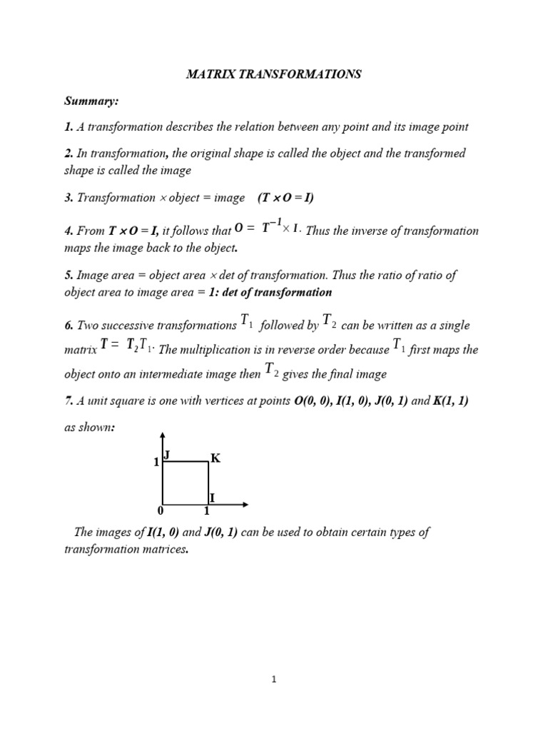 Transformations | PDF