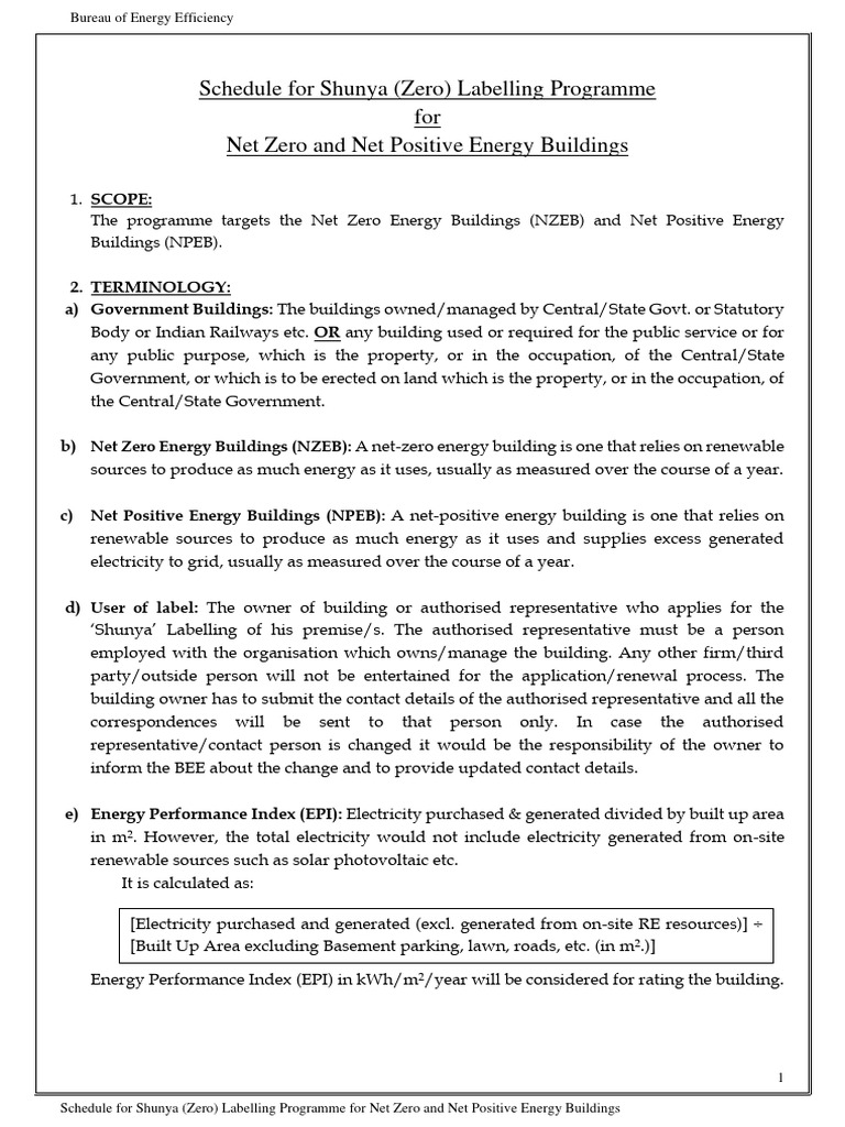 Shunya Labelling for Energy Buildings | PDF | Business | Finance ...