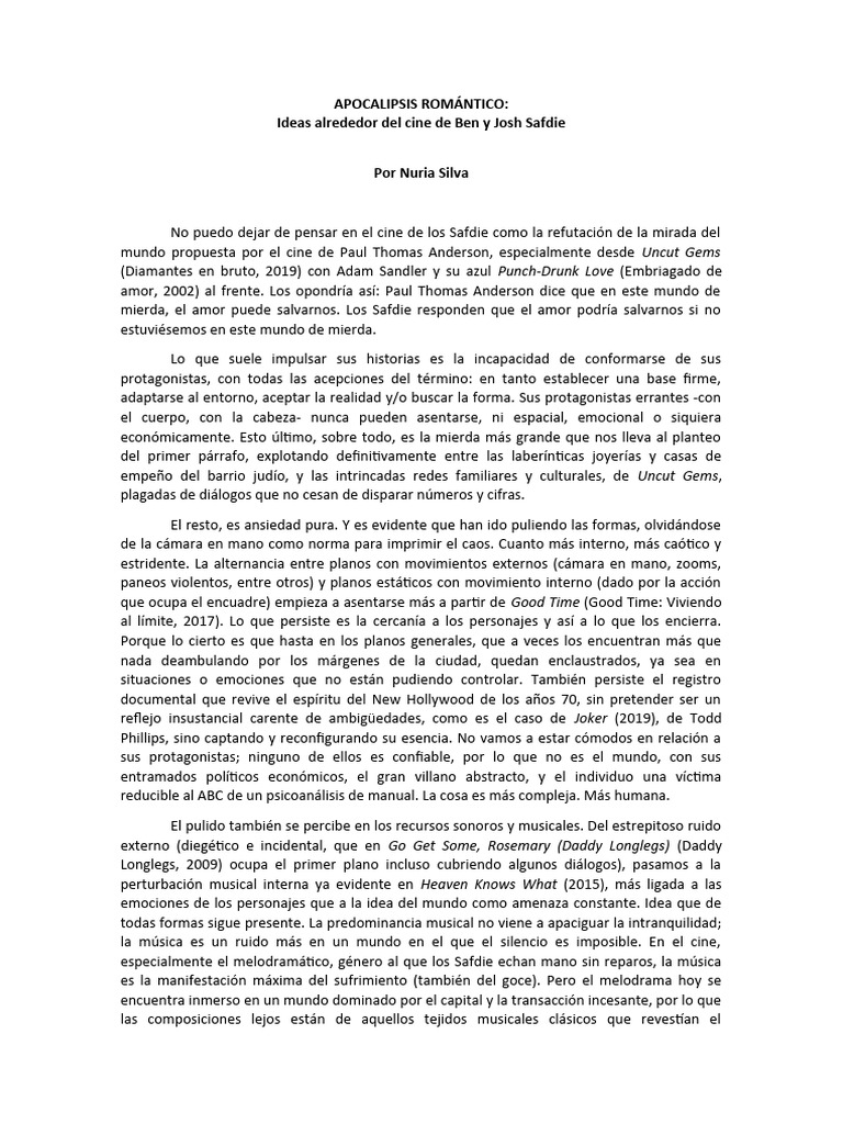 Nuria Silva - Textos Anuario | PDF