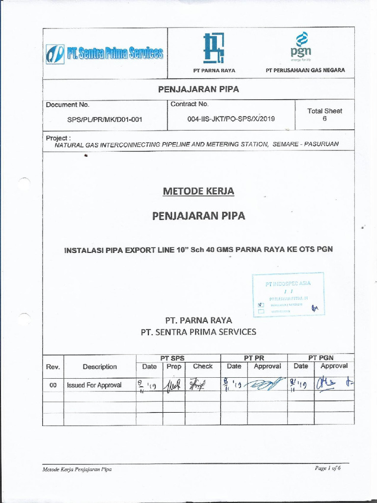 1B. .Metode Kerja Penjajaran Pipa | PDF