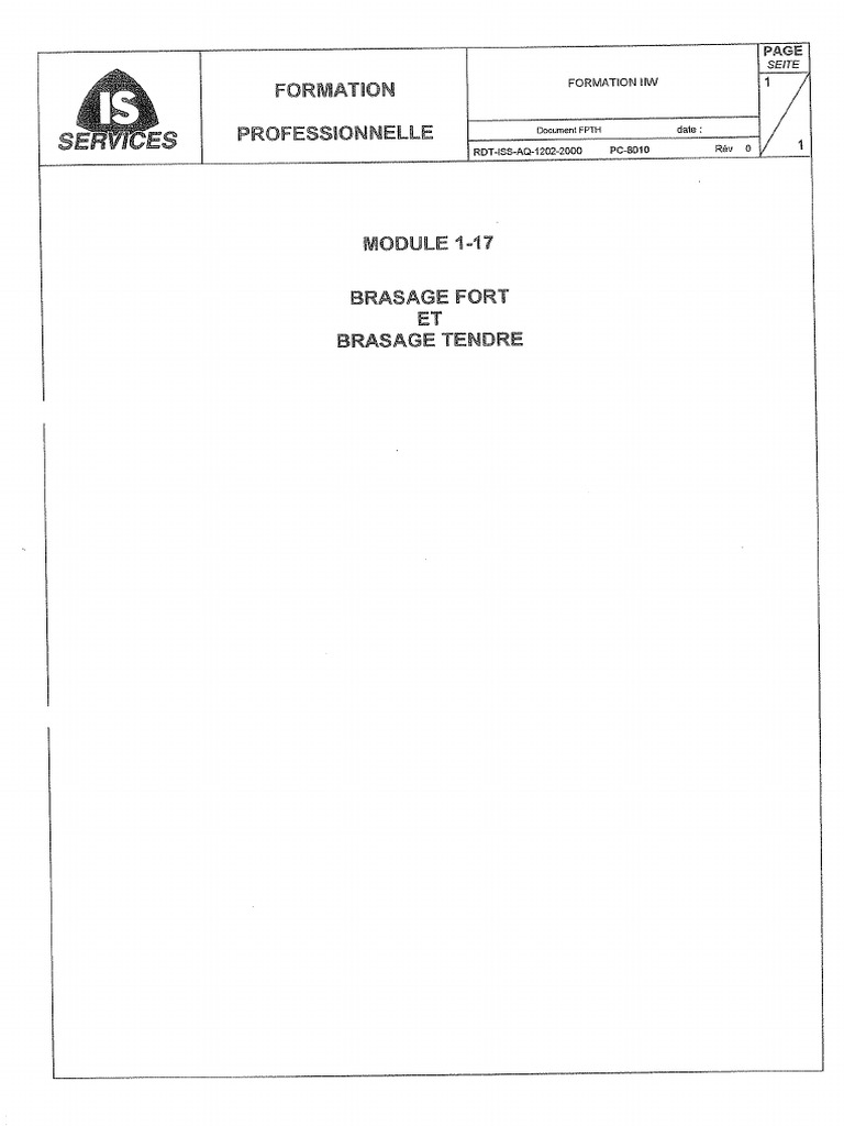 Brasage Fort Et Brasage Tendre | PDF