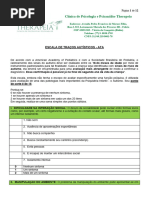Escala ABC para Avaliação do Autismo | PDF