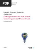 9239 AICE Global Component 2 Example Candidate Responses | PDF | Test ...