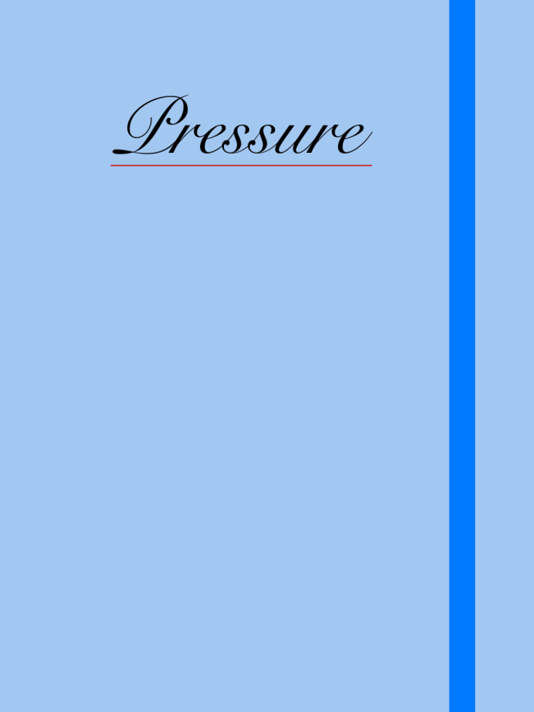 Pressure | PDF
