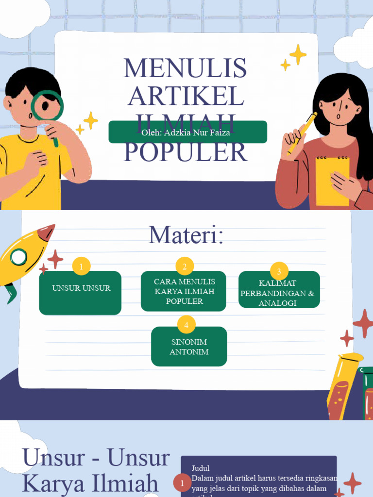 Menulis Artikel Ilmiah Populer Pdf