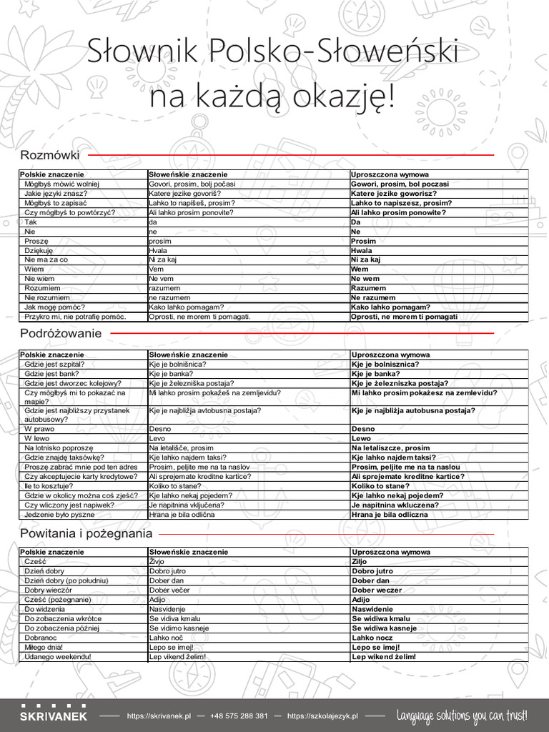 Slownik Polsko Slowenski | PDF