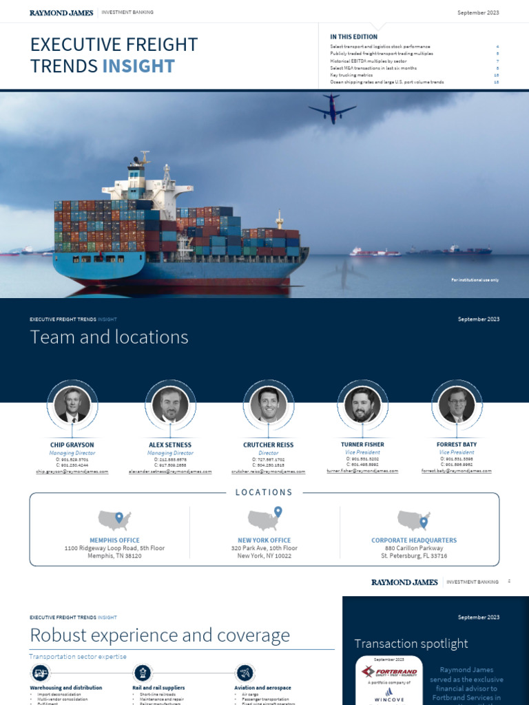 Executive Freight Trends Digest | PDF