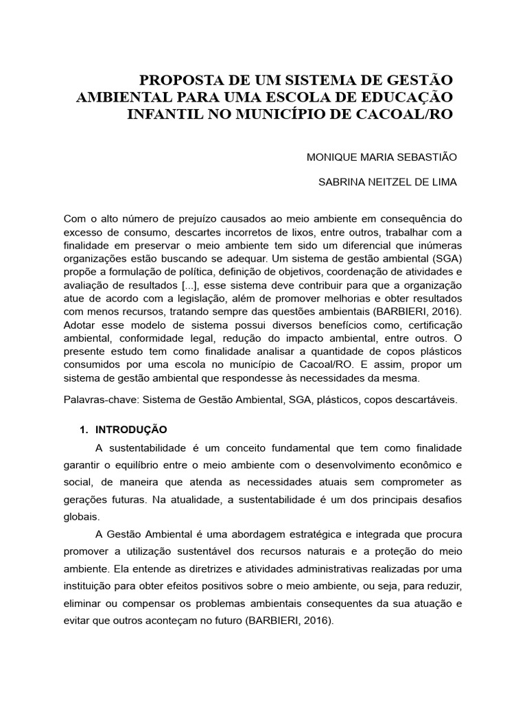 Gestão Ambiental Pdf Gestão De Recursos Ambientais Sustentabilidade