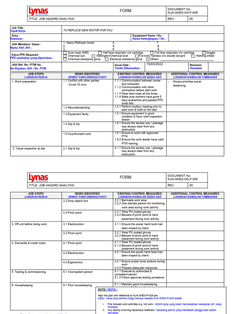 JHA Replacement FCU | PDF