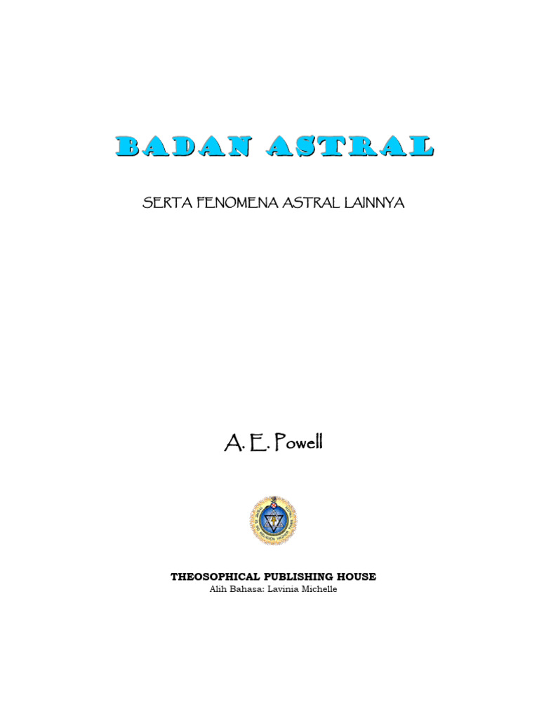ARTHUR E POWELL - Badan Astral | PDF