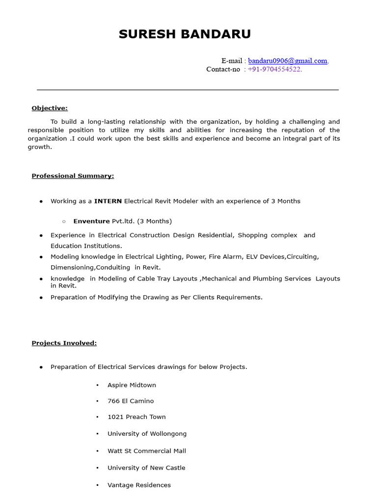 CV Suresh | PDF | Career & Growth