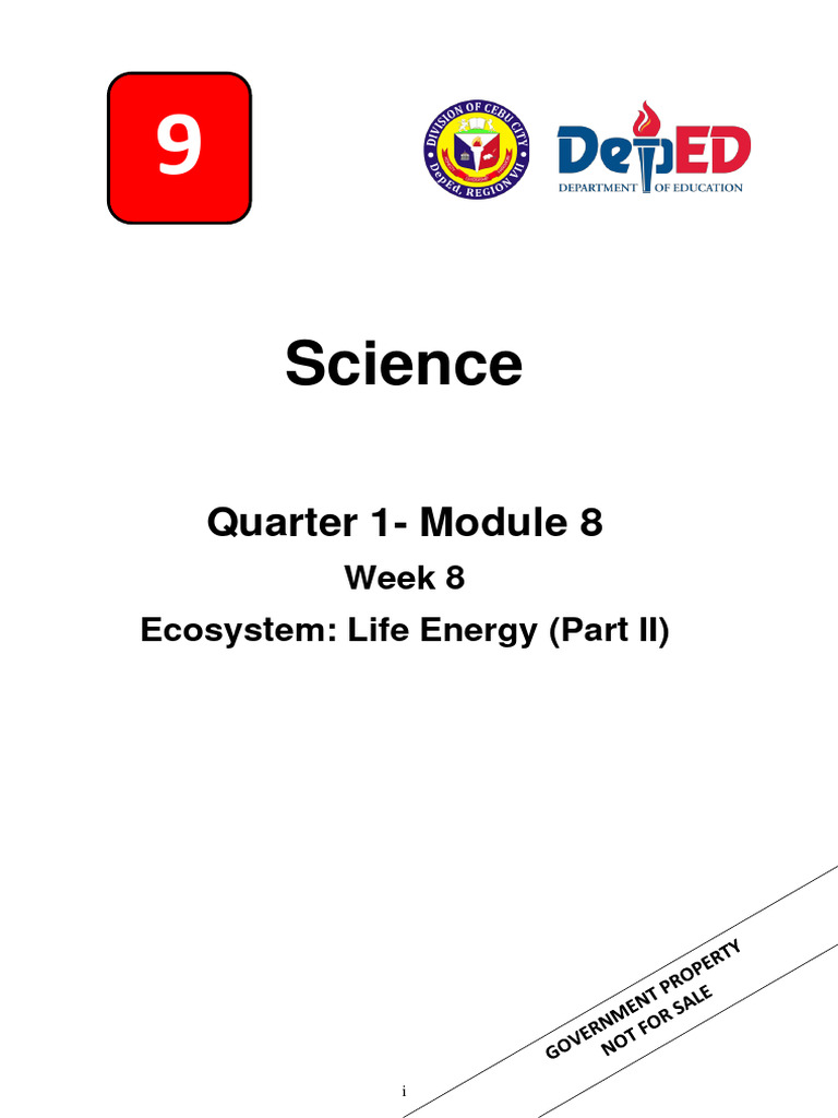 Sci9 Q1 Module 8 | PDF | Science & Mathematics