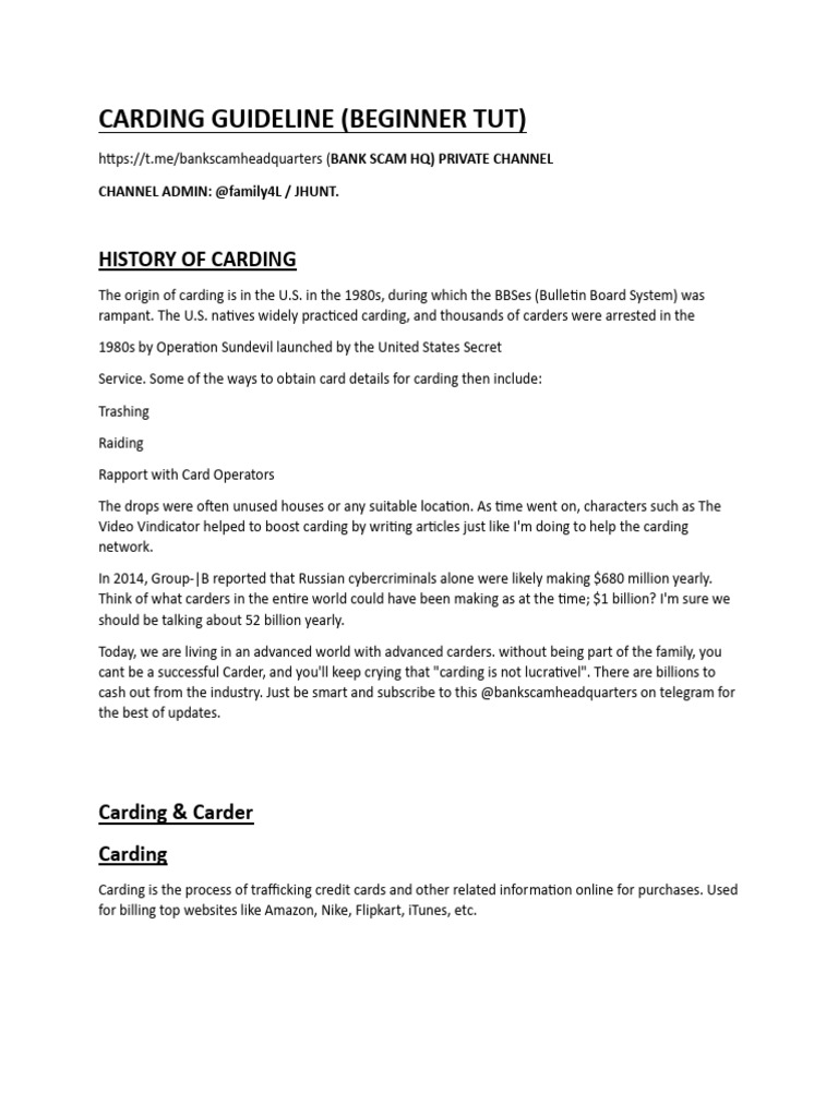 Carding Guide (Beginner Tut) | PDF