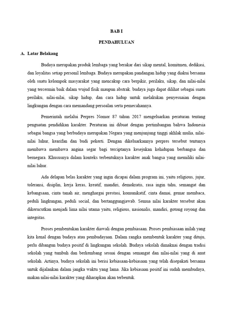 Program Budaya Sekolah | PDF