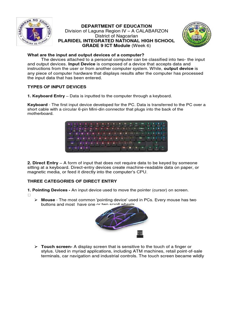 Q1 Week6 ICT9 Module | PDF