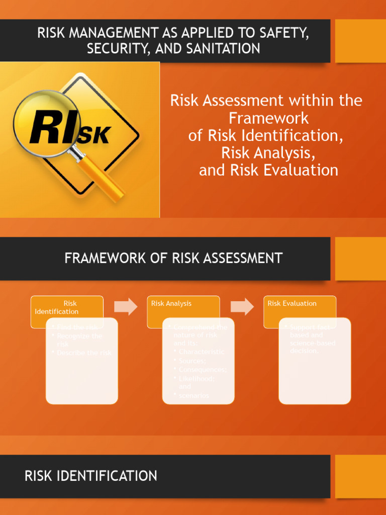 Risk Management As Applied To Safety, Security | PDF