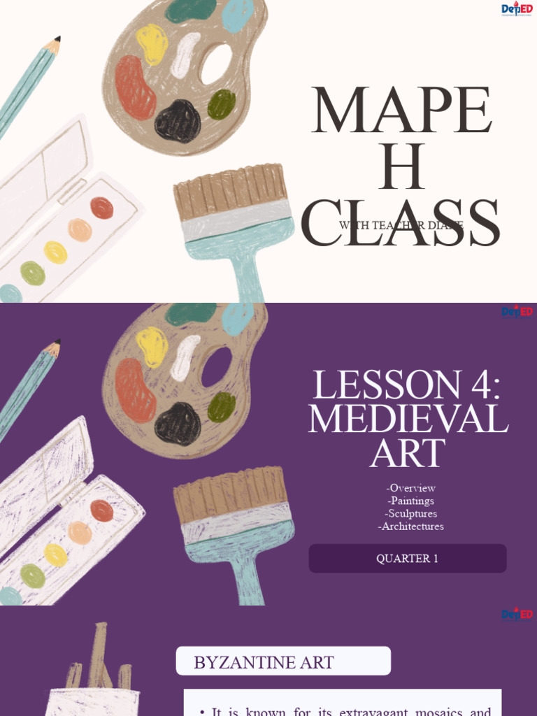 Medieval Romanesque Gothic Art | PDF