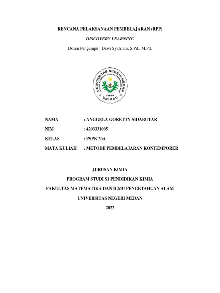 RPP Discovery Learning | PDF