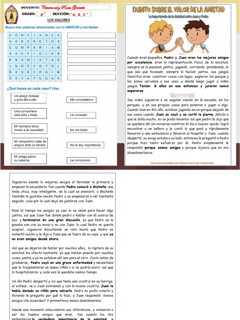 El Valor de La Amistad | PDF