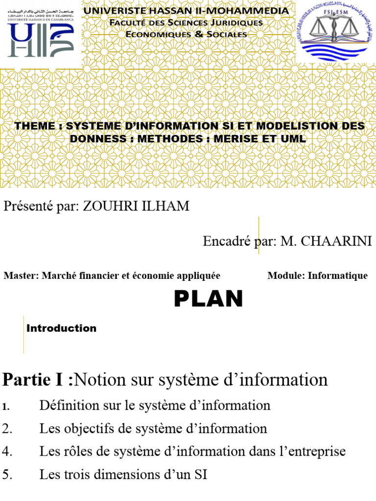 Système d'Information : Merise et UML | PDF