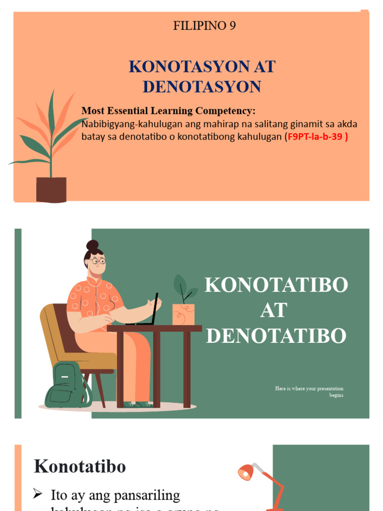Konotatibo at Denotatibo | PDF