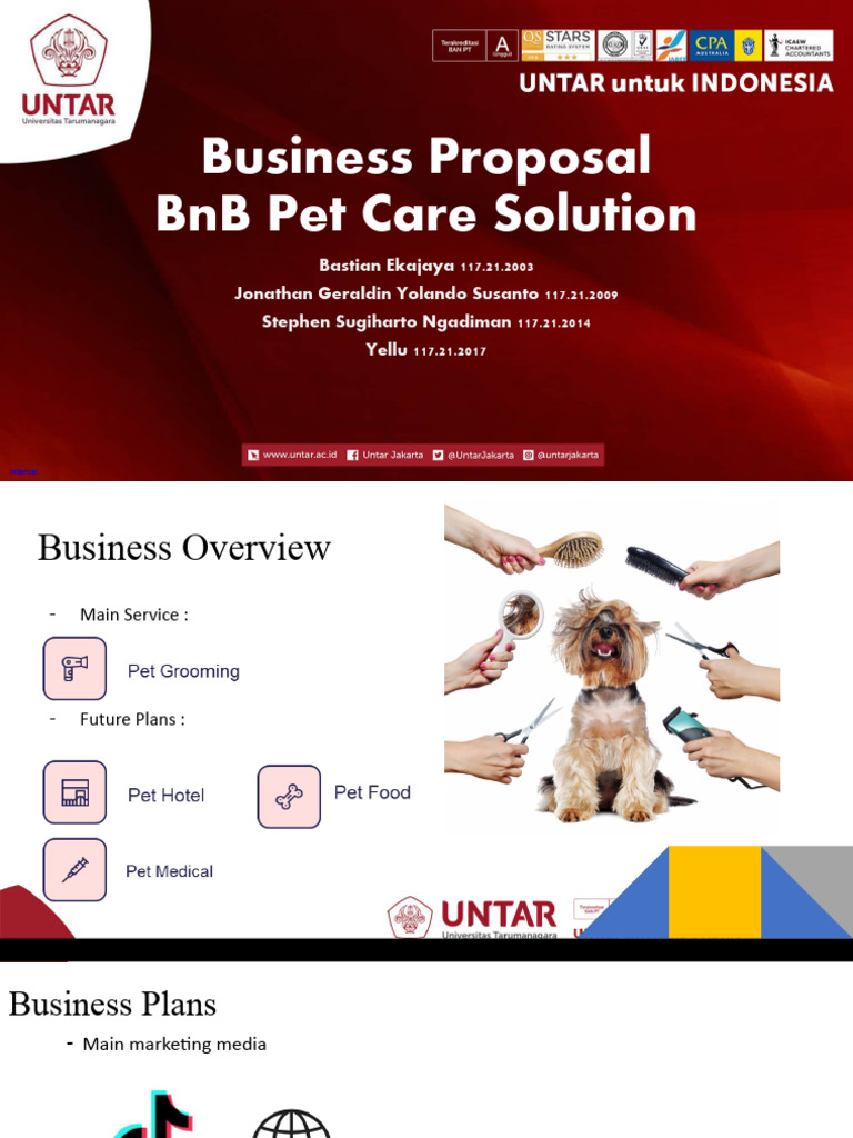 Business Proposal - BNB Pet Care Solution | PDF