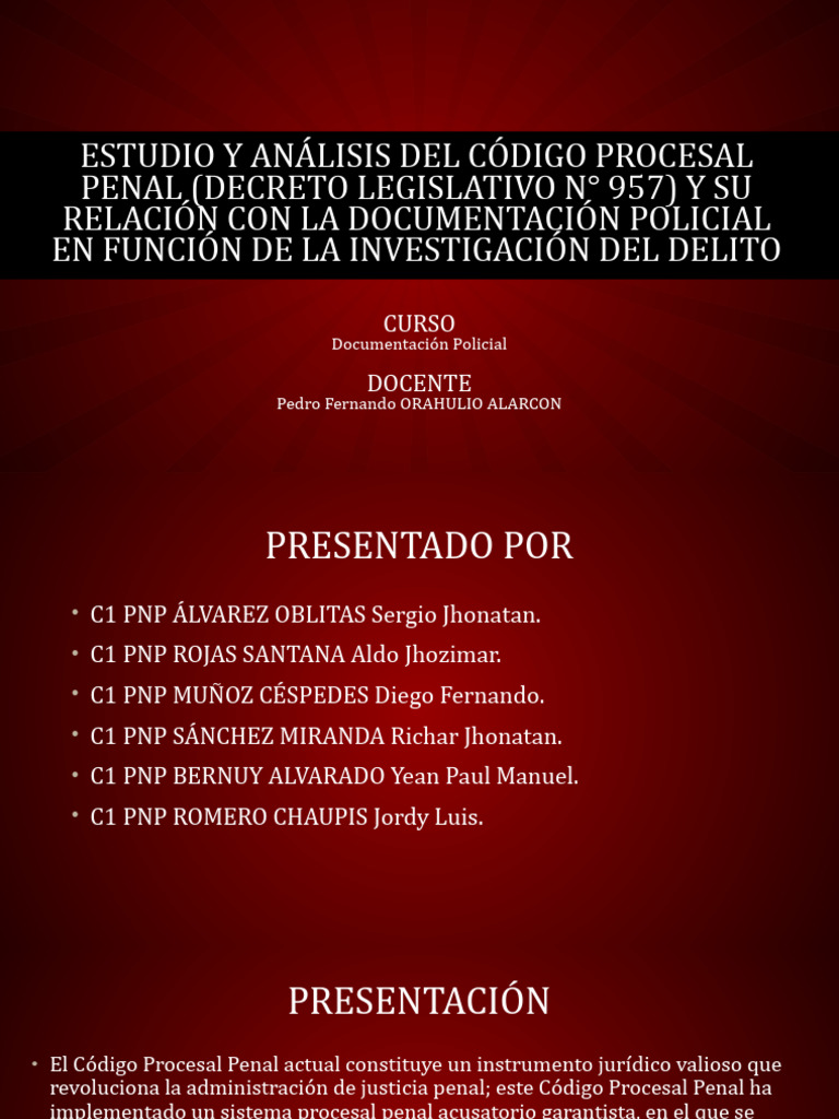 Alvarez - NCPP DL 957 & Doc Pol (Dia) | PDF