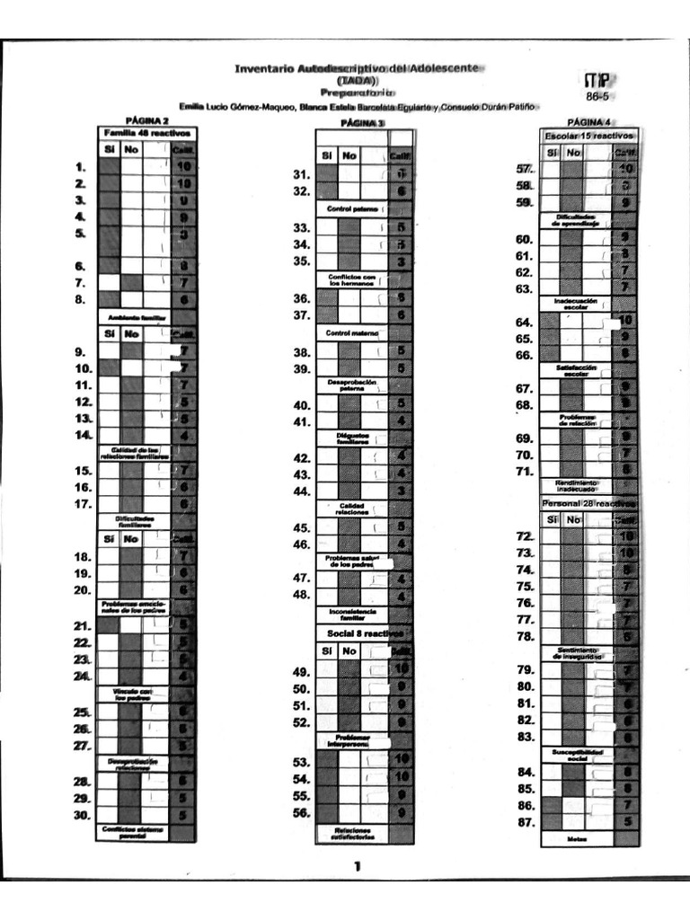 Plantillas IADA | PDF