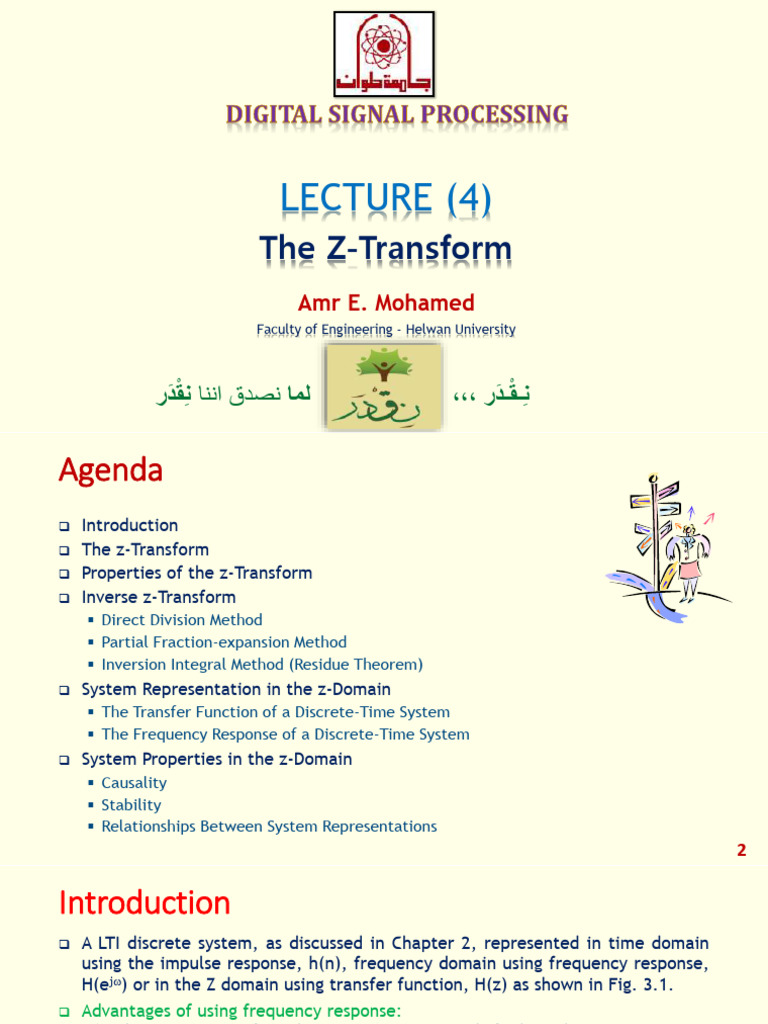 DSP Slides Lec 4 - DR Amr | PDF