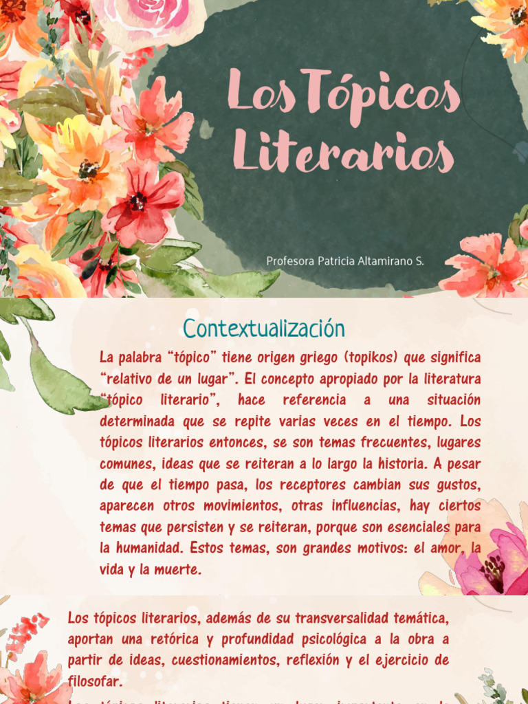 Tópicos Literarios | PDF