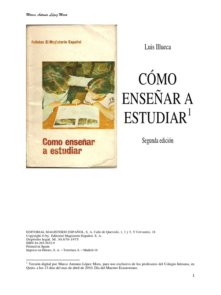 Como Ensenar Estudiar | PDF