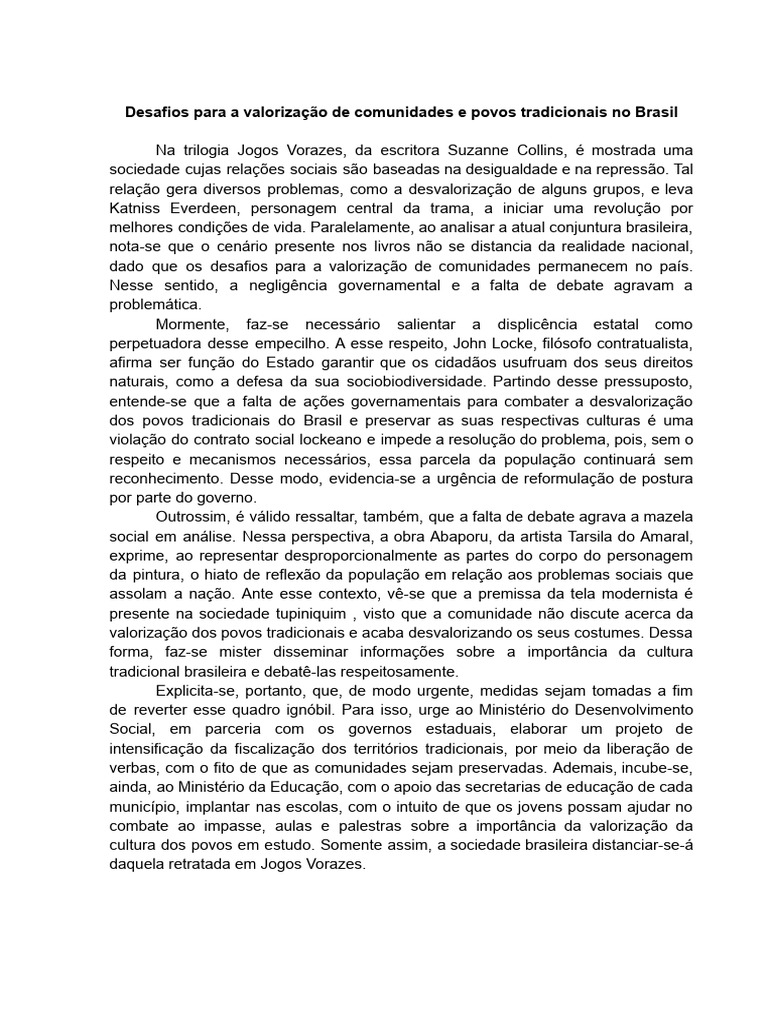 Desafios para A Valorização de Comunidades e Povos Tradicionais No ... Desafios para A Valorização de Comunidades e Povos Tradicionais No ...