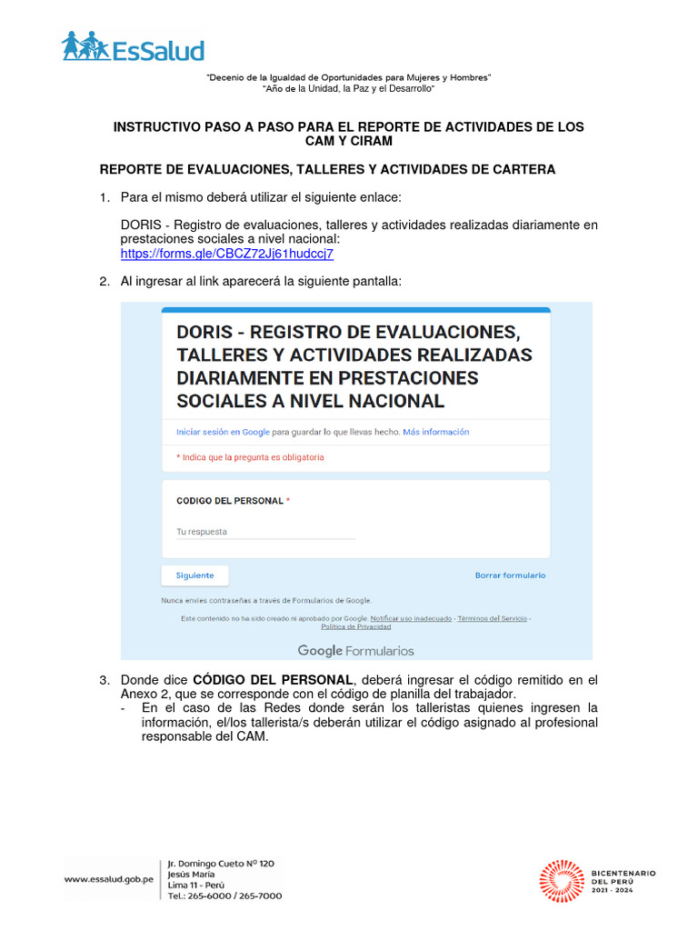 Guía para Reportar Talleres de La Cartera de Servicios | PDF