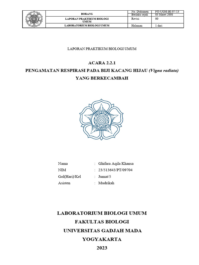 Laprak Biologi | PDF