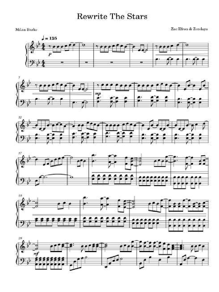 Rewrite The Stars | PDF