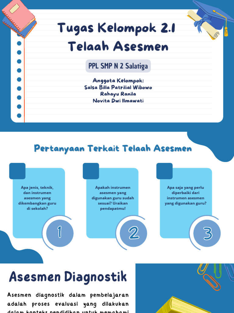 TK. 2.1 Telaah ASESMEN - SMPN2 SL3 - Sabil, Raha, Novita | PDF | Karier & Perkembangan | Bisnis