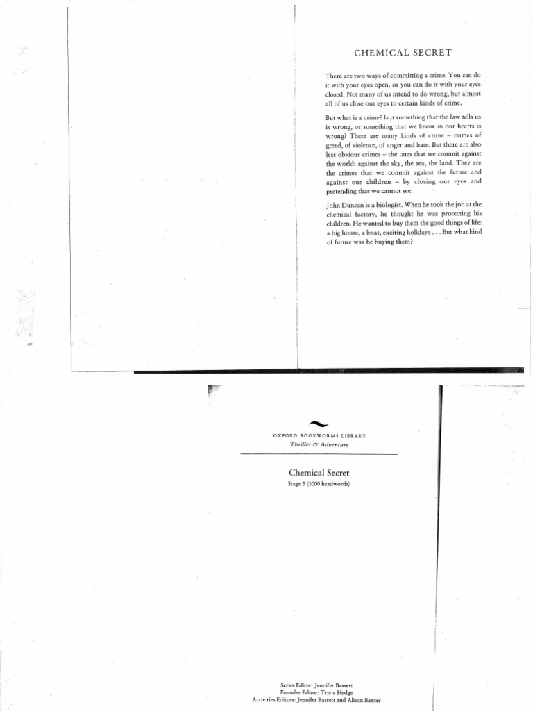 Chemical Secret | PDF
