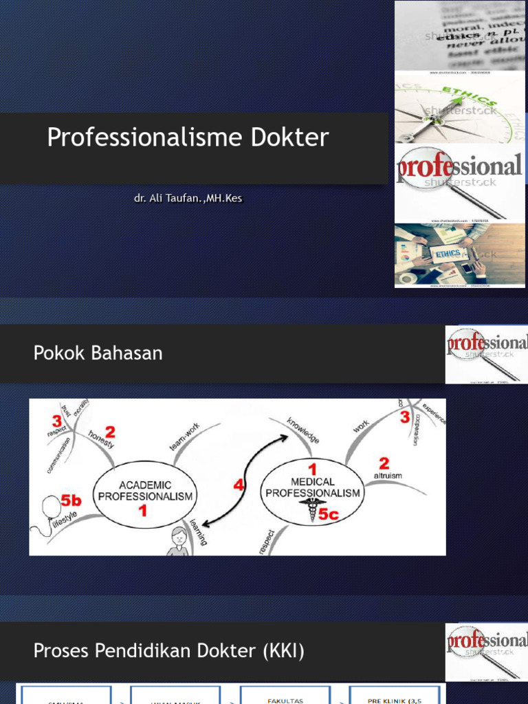 Kuliah Profesionalisme Dokter (Blok1) 2023 | PDF