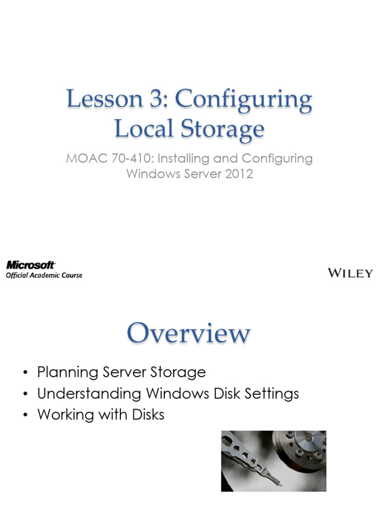 1-3 Configuring Local Storage | PDF