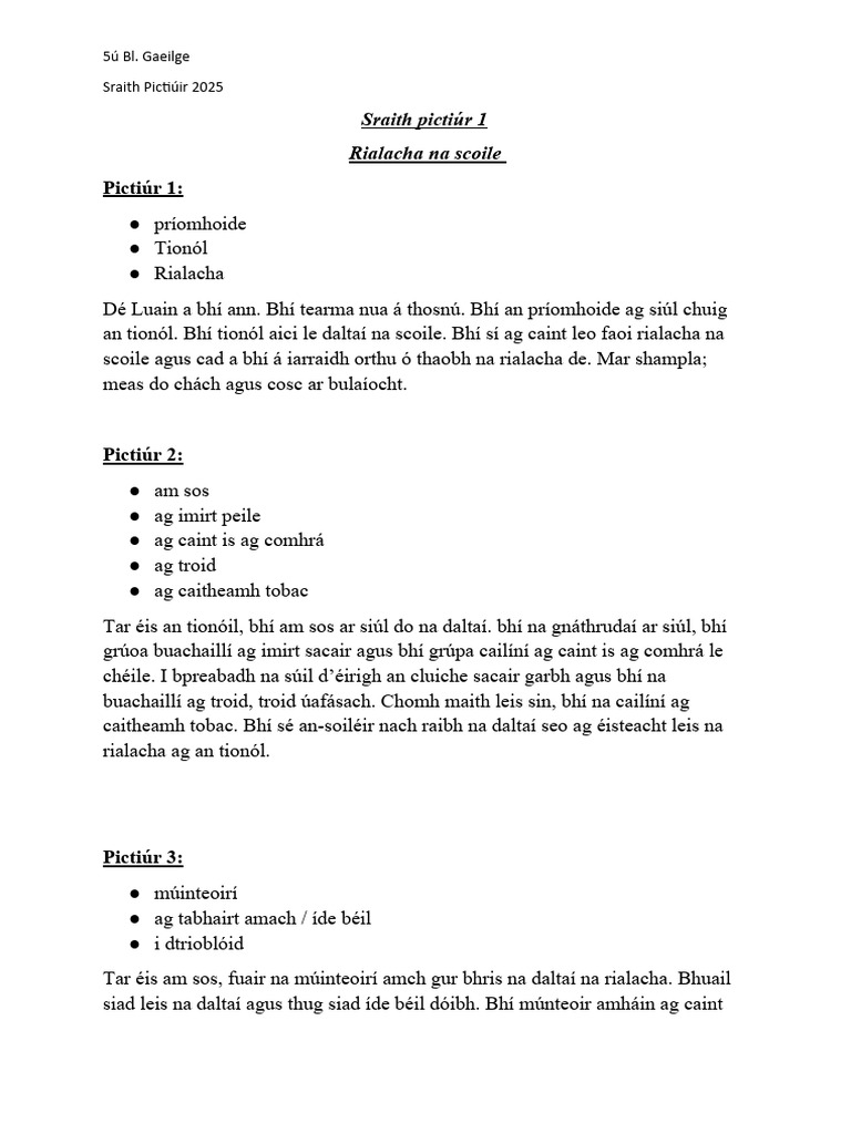 Rialacha Na Scoile SP 23 | PDF