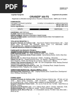 Bula Syngenta Cruiser 350 Fs | PDF | Embalagem e rotulagem | Agricultura