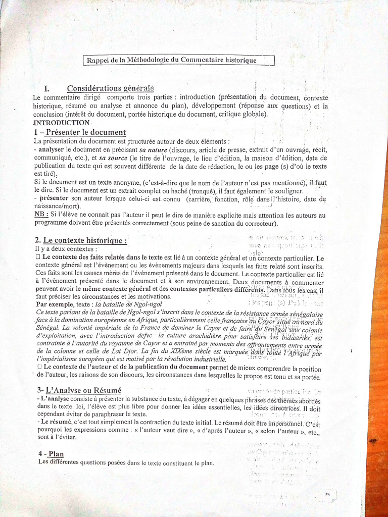 Méthodologie Du Commentaire | PDF