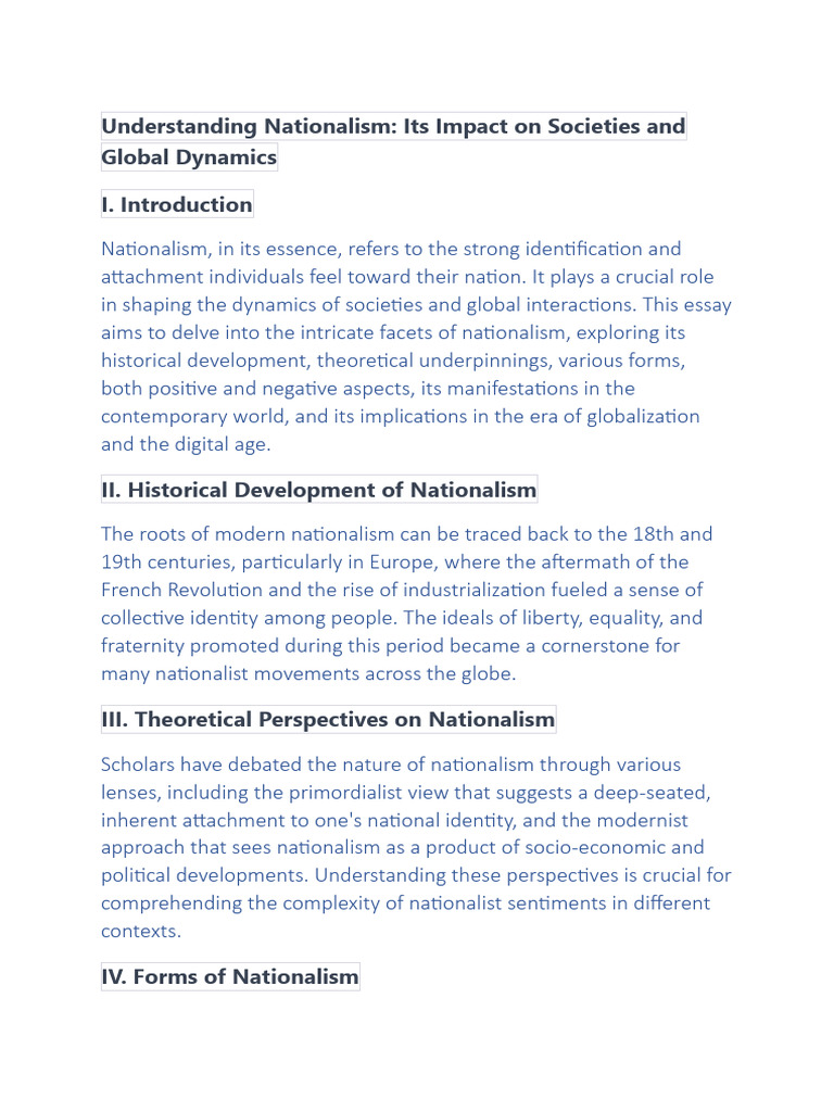 Understanding Nationalism | PDF