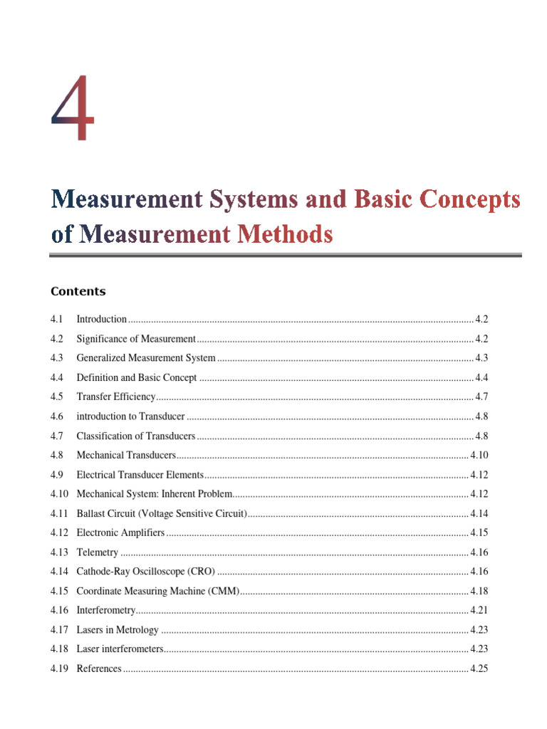 Measurement Systems and Basic Concepts of Measurement Methods | PDF | Accuracy And Precision ...